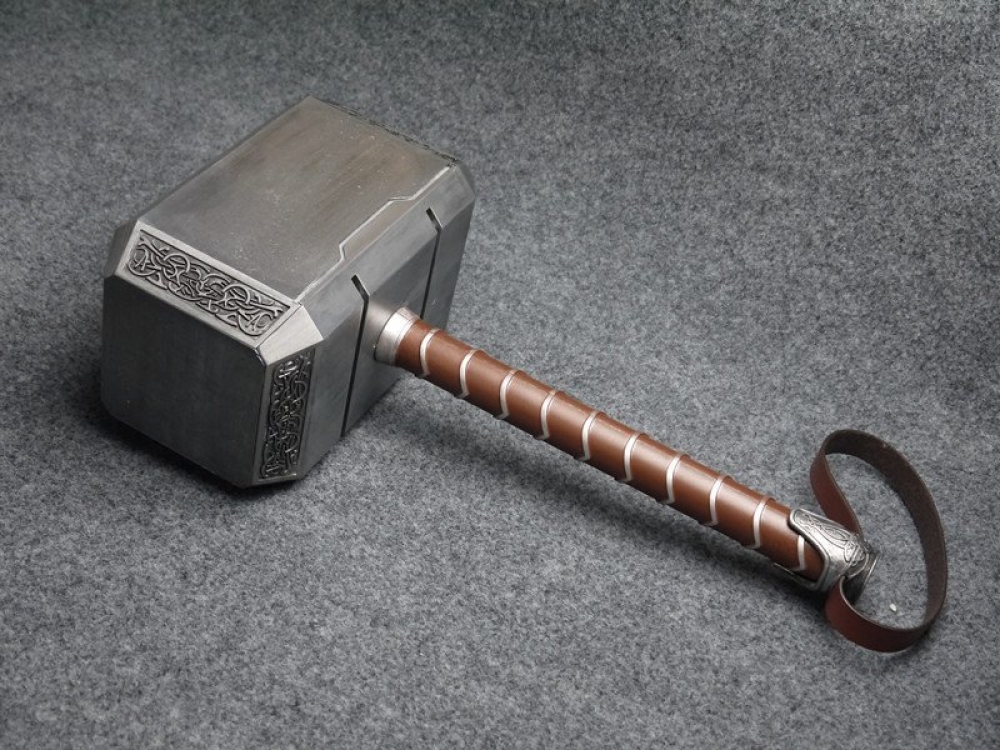 Full Metal Thor Hammer Mjolnir Prop Replica